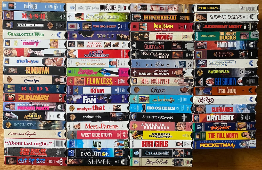 Vintage VHS VCR Video Tapes 1980s, 1990s, & 2000s - Etsy
