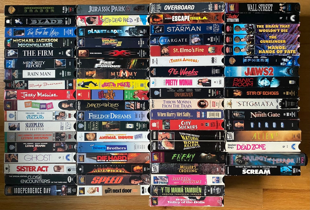 Vintage VHS VCR Video Tapes 1980s, 1990s, & 2000s - Etsy Portugal