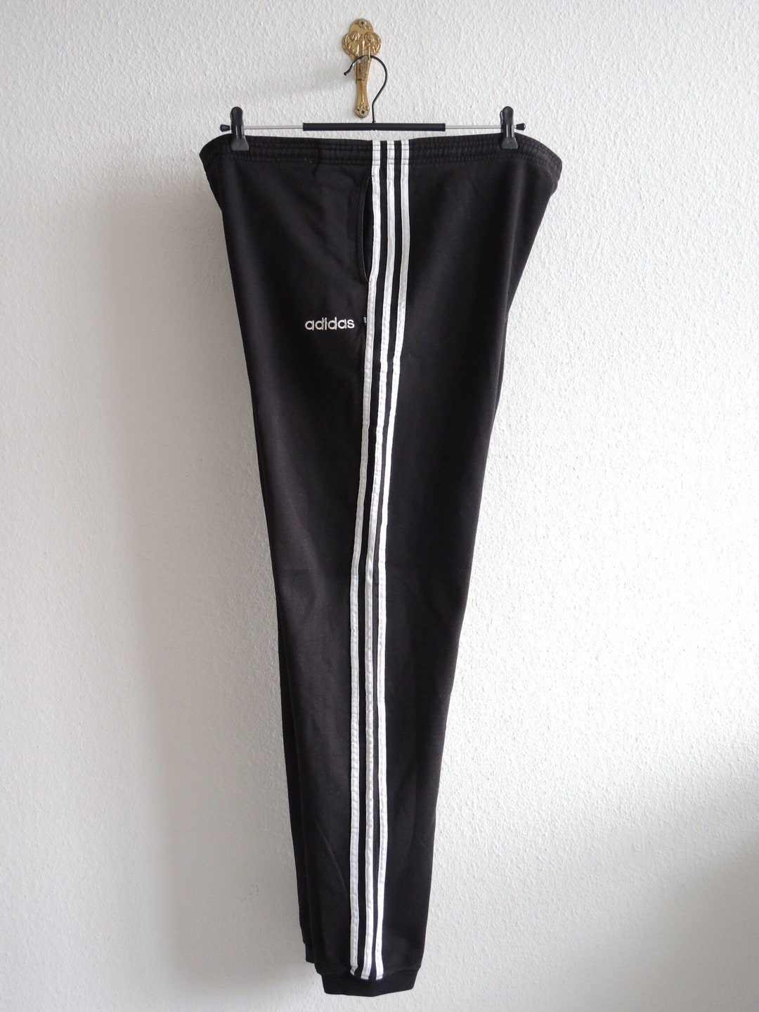 Adidas 90s Vintage Sweat Pant XL/XXL Jogging Pants Black White 3 ...