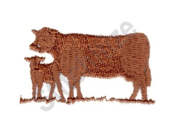 Cow embroidery | Etsy