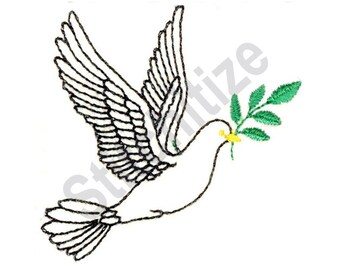 Dove embroidery | Etsy