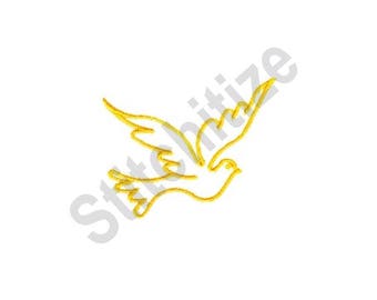 Dove embroidery | Etsy