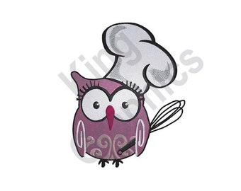 Chef owl | Etsy