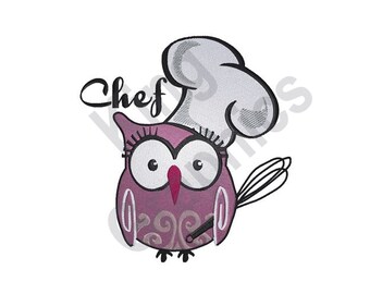 Chef owl | Etsy