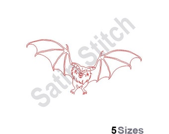 Bat embroidery | Etsy