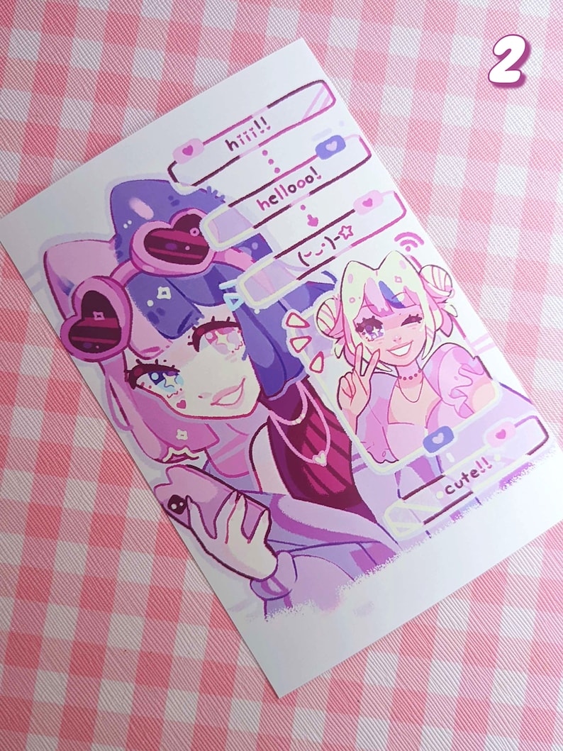 Binnybun Original Prints Cute Art Prints Pastel Aesthetic - Etsy