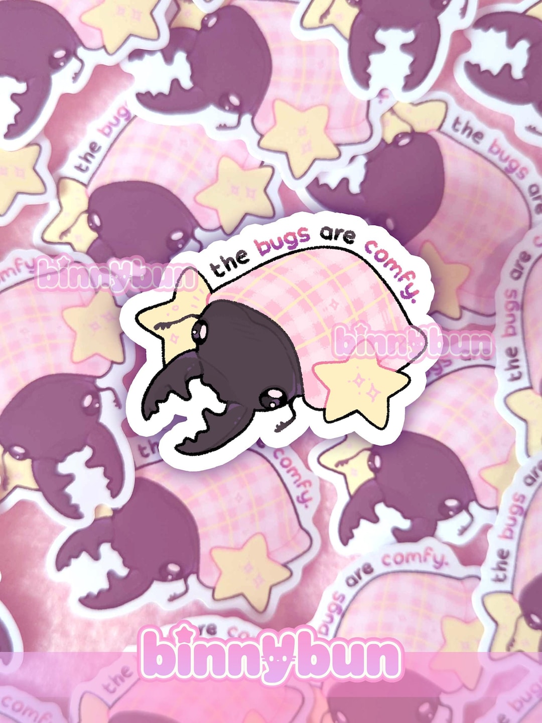 The Bugs Are Comfy | Cute Beetle Stationary | Waterproof Vinyl Insect ...