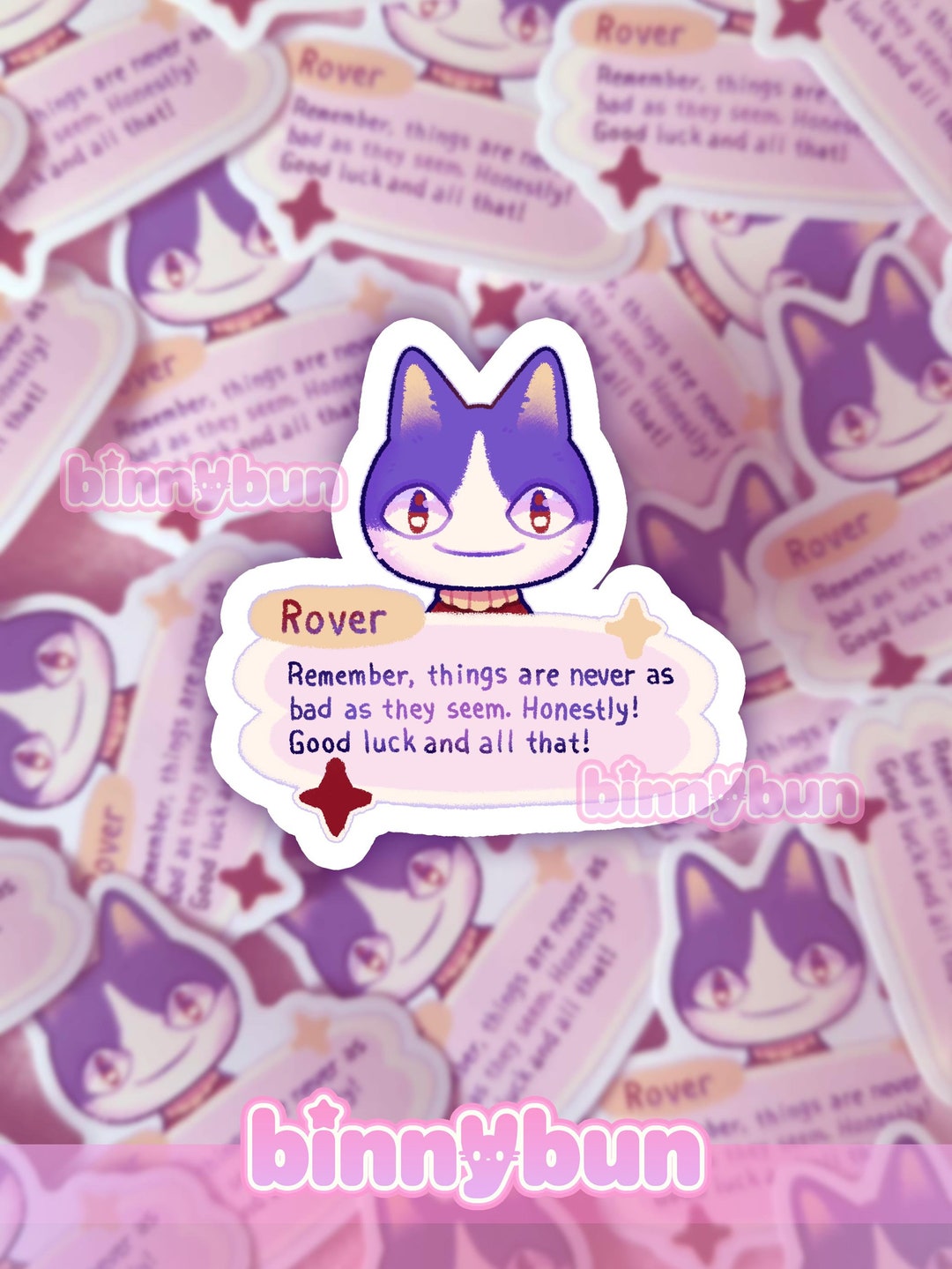 Rover Inspiration | Cute Cat Animalcrossing Stationary | Waterproof ...