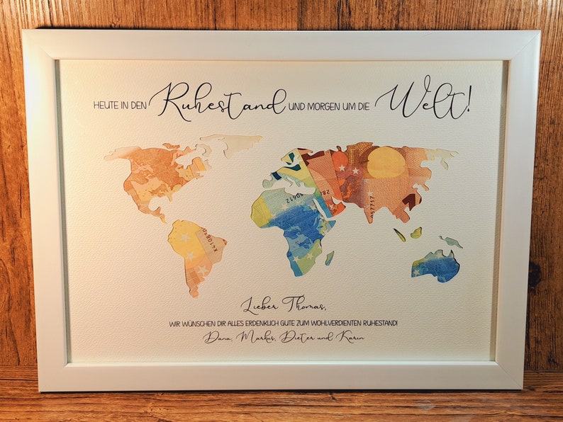 Geldgeschenk personalisiert Ruhestand Geschenk Frau Pension - Etsy.de