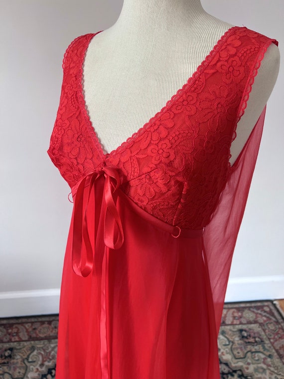 Carmine 60s layered maxi slip - Gem