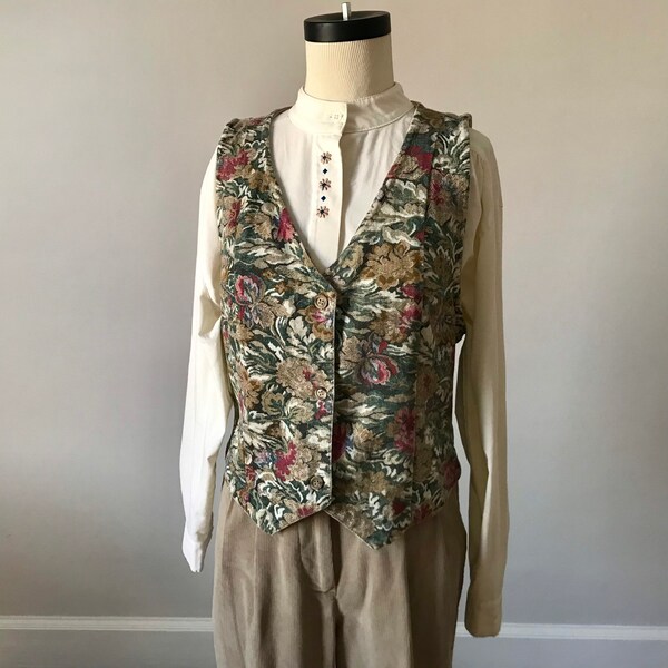 Floral Vest - Etsy