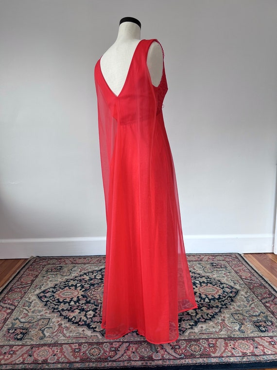 Carmine 60s layered maxi slip - Gem