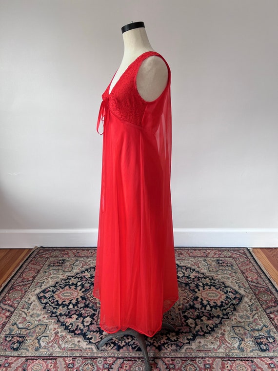 Carmine 60s layered maxi slip - Gem