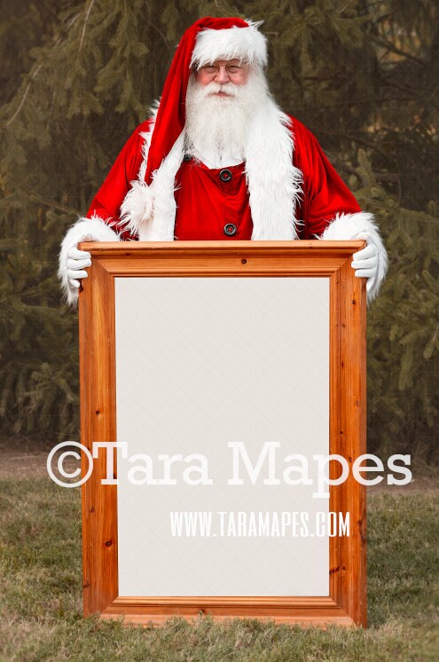 Santa Frame Christmas Digital Backdrop Victorian Santa | Etsy