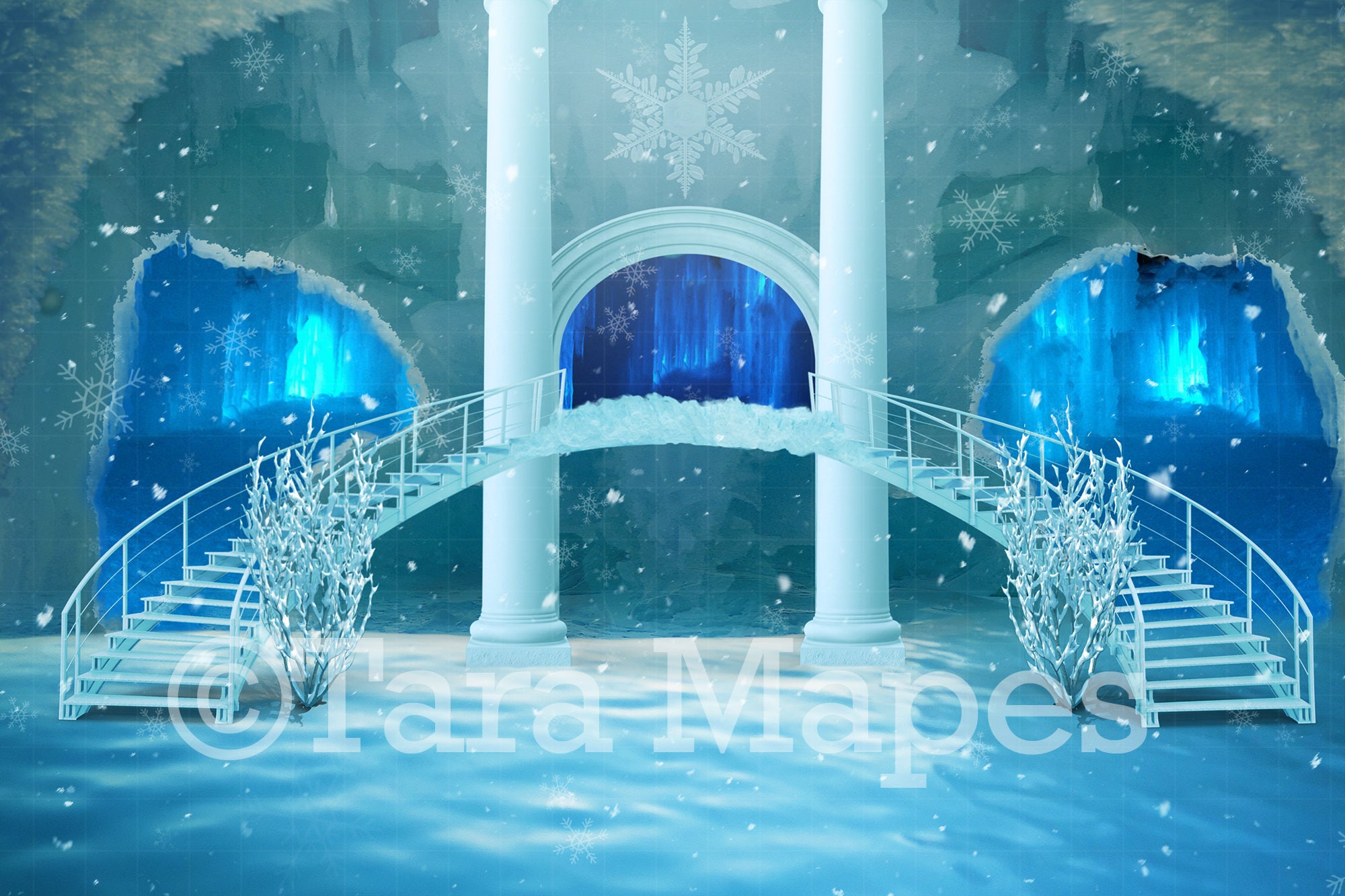 Frozen Ice Castle Scene