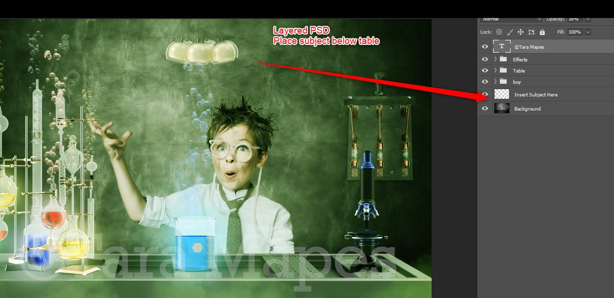 Mad Science Lab Background