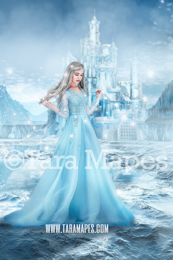 Frozen Ice Castle Scene