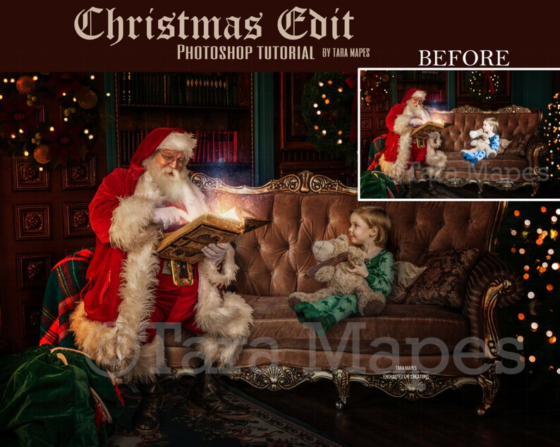 Painterly Santa Photoshop Tutorial RESERVED for H. - Etsy Painterly Santa Photoshop Tutorial RESERVED for H. - Etsy