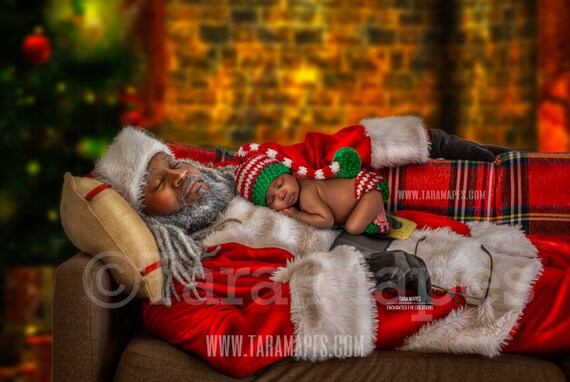Black Santa Claus Background