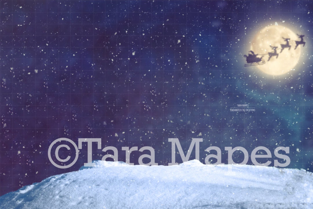 Christmas Digital EMPTY Winter Scene Christmas Background - Etsy