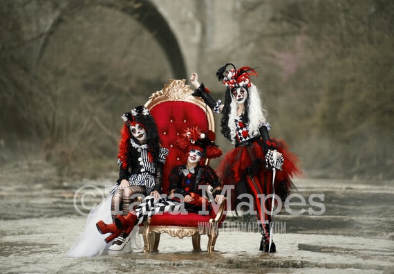 Dark Carnival Circus Throne in Creek Digital Background - Etsy