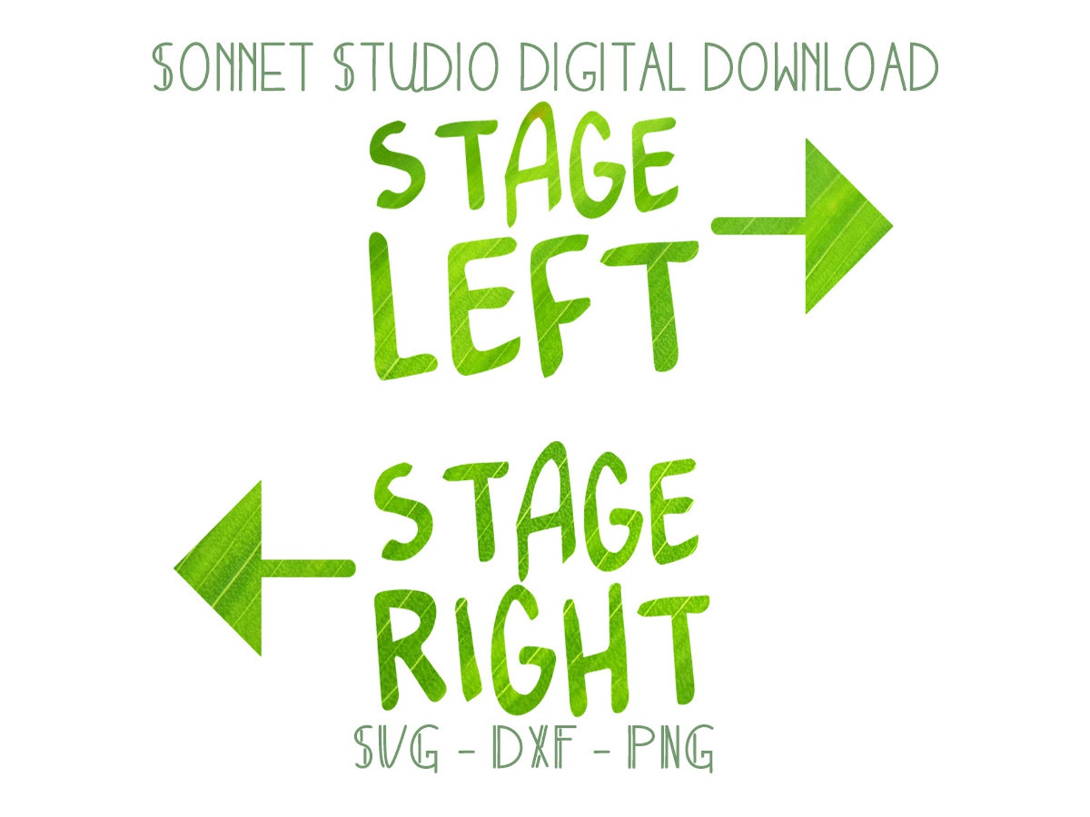Stage Left, Stage Right Funny Theatre Stage Direction Design With ...