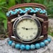 Brown Boho Cuff Watch Unisex Womens Watches for Her Hipster Men's Watch ...