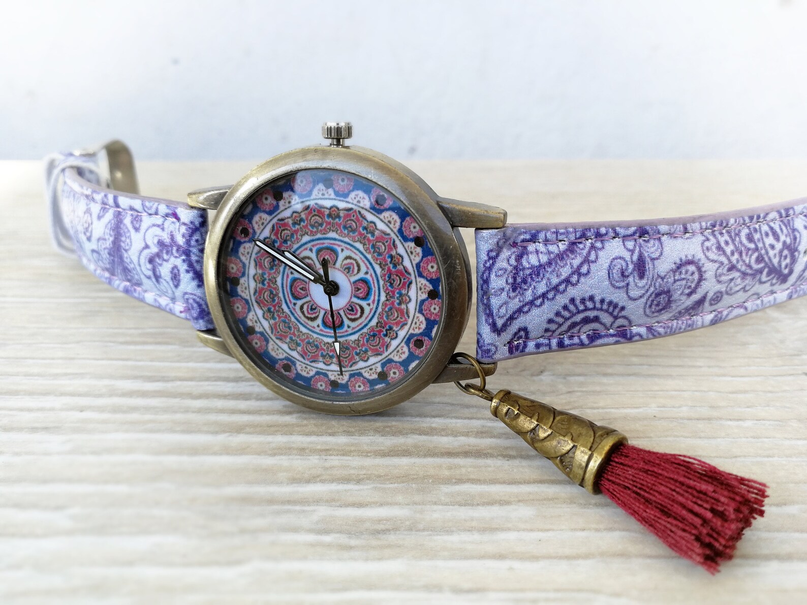 Mandala Watch Bohemian Watch Kaleidoscope Boho Watch Hippie - Etsy