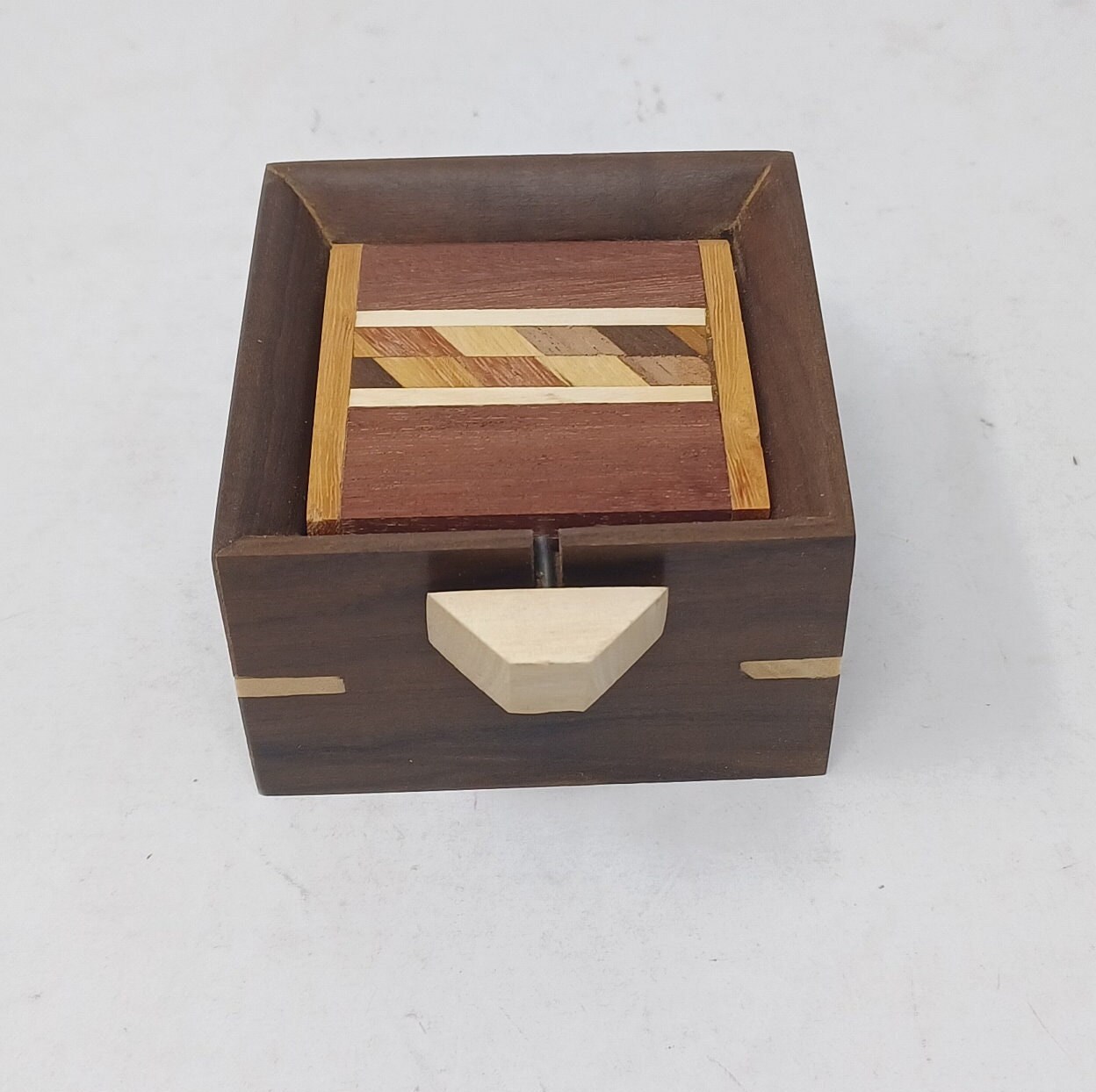 Mini Inlaid Wooden Keepsake Memory Box Handmade - Etsy