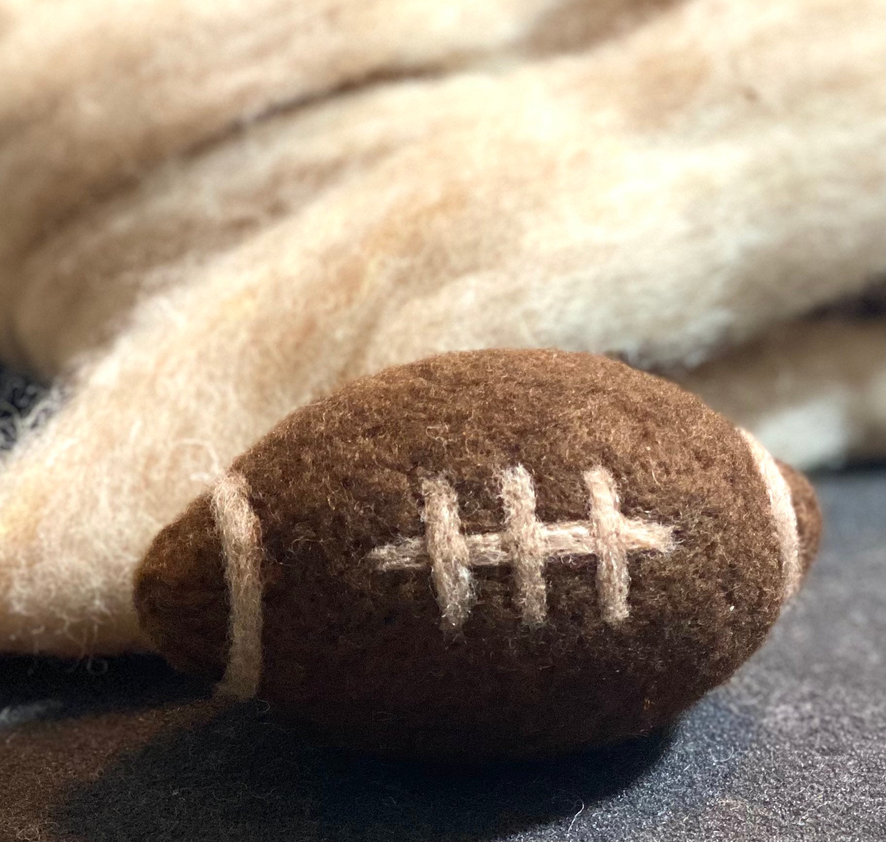 Newborn Photo Prop Felt Football Needle Felt Football | Etsy
