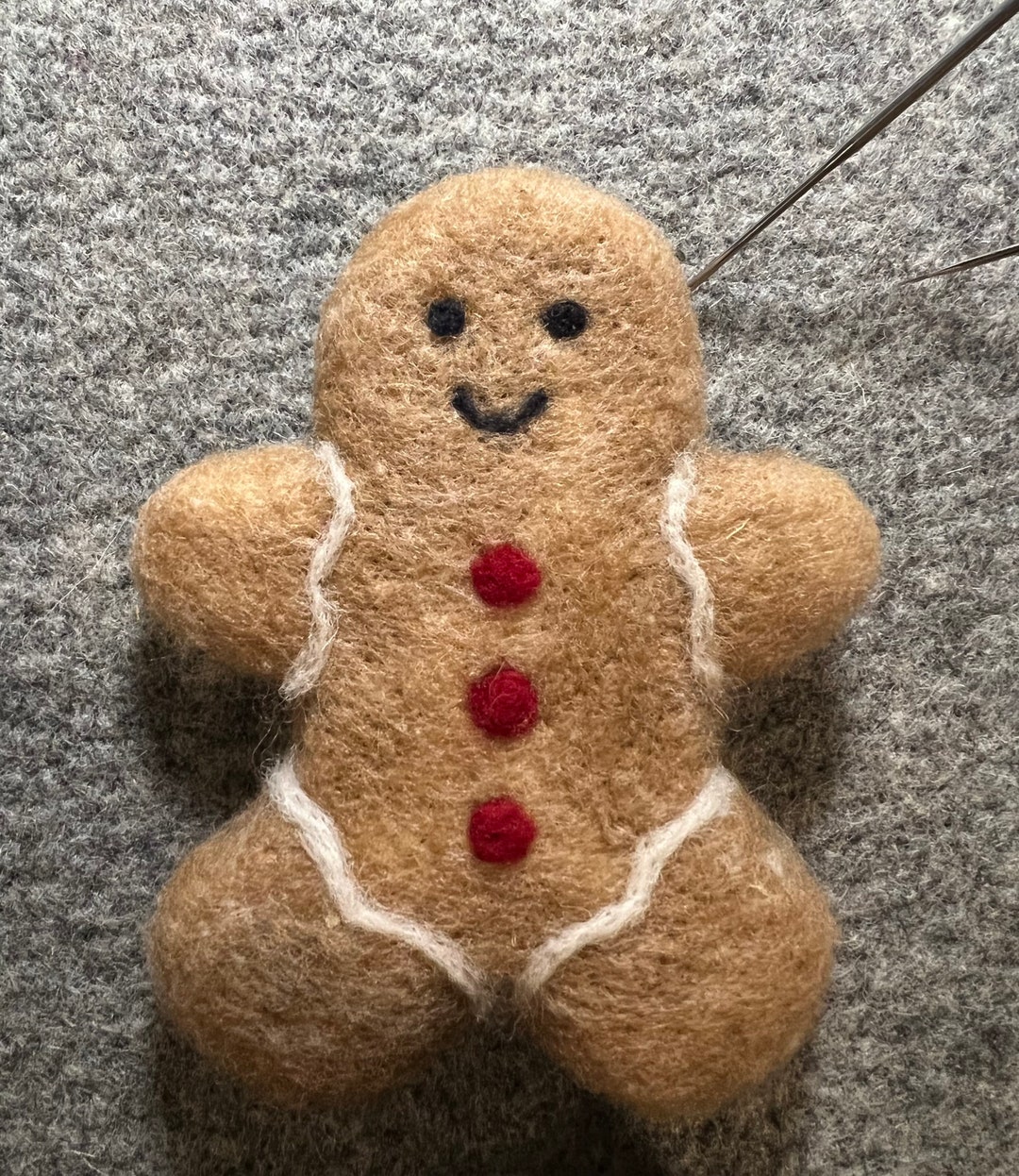 Felt Gingerbread Man, Newborn Photo Prop, Wool Gingerbread Man, Baby ...