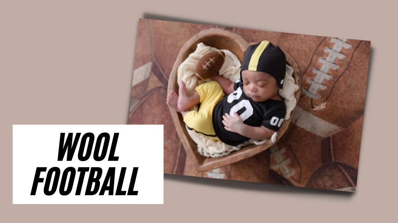Newborn Photo Prop Felt Football Needle Felt Football | Etsy