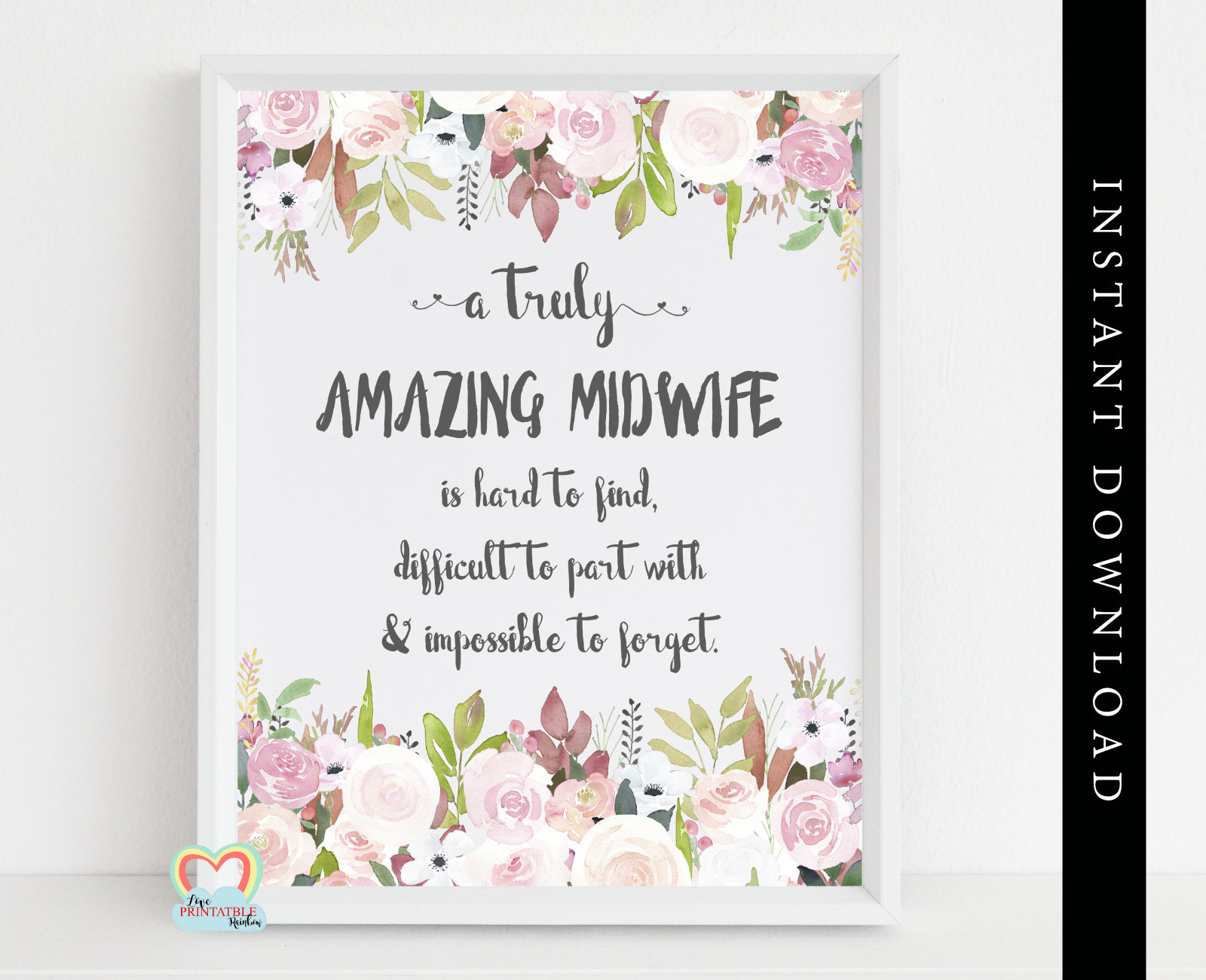 Midwife Gift Printable Midwife Retirement Gift Midwife Quote Print a ...