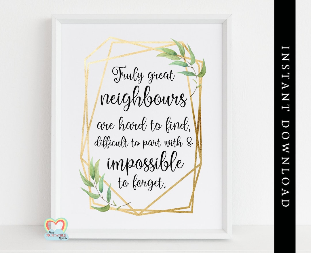Neighbour Gift Printable Neighbour Thank You Gift Printable Neighbor ...