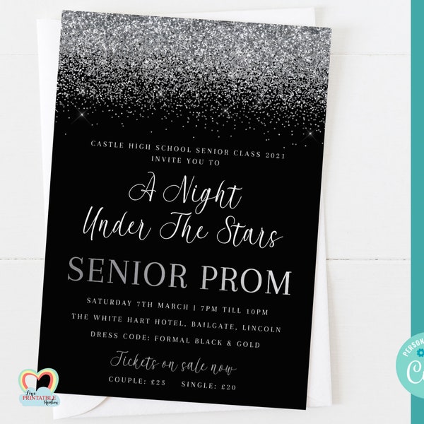 Senior Night Announcement - Etsy