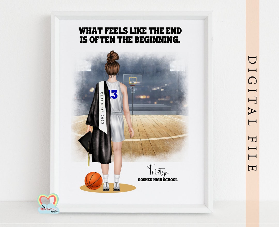 Girl Basketball Graduation Gifts, Basketball Graduation Printable ...