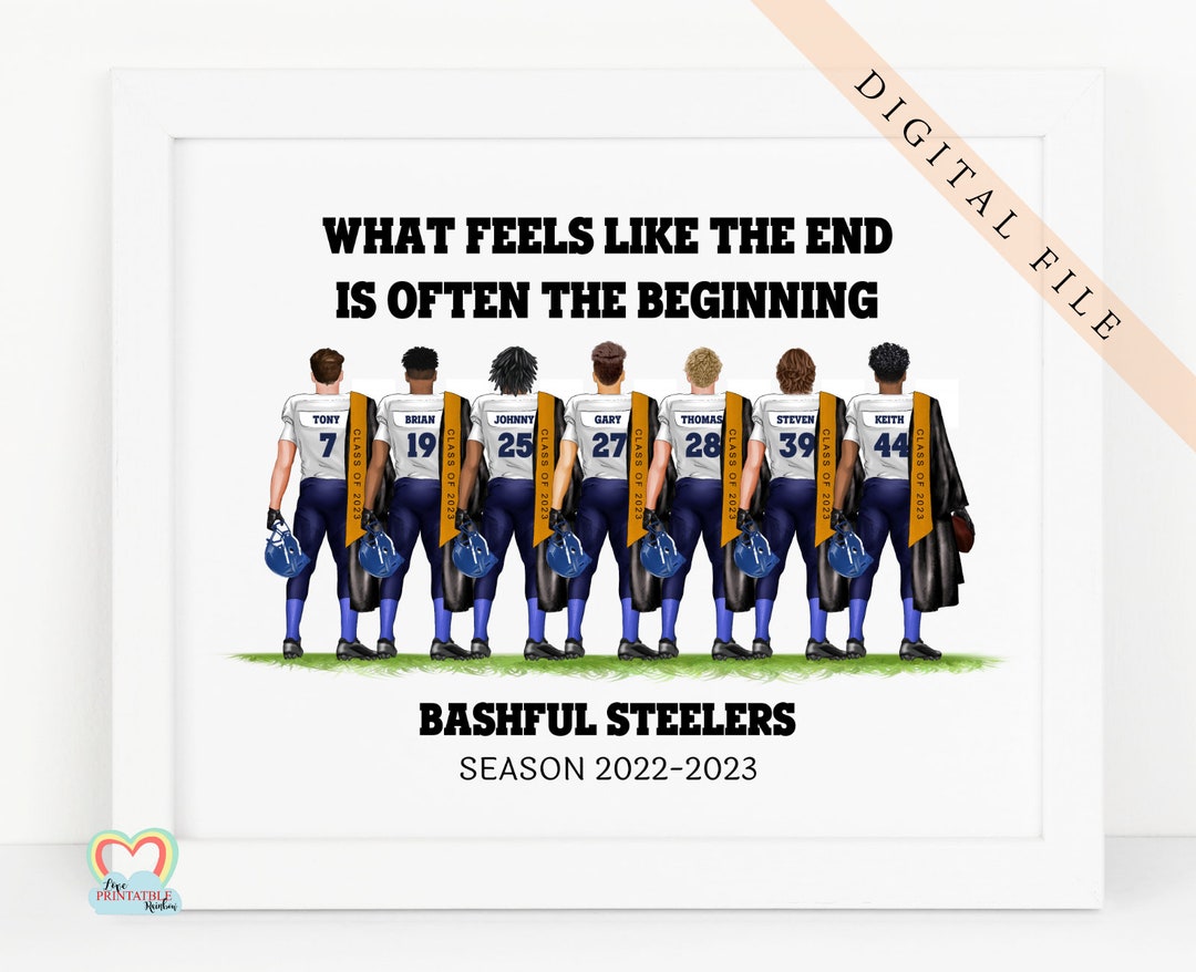 Football Team Gifts, Football Team Prints, Football Graduation Gift ...