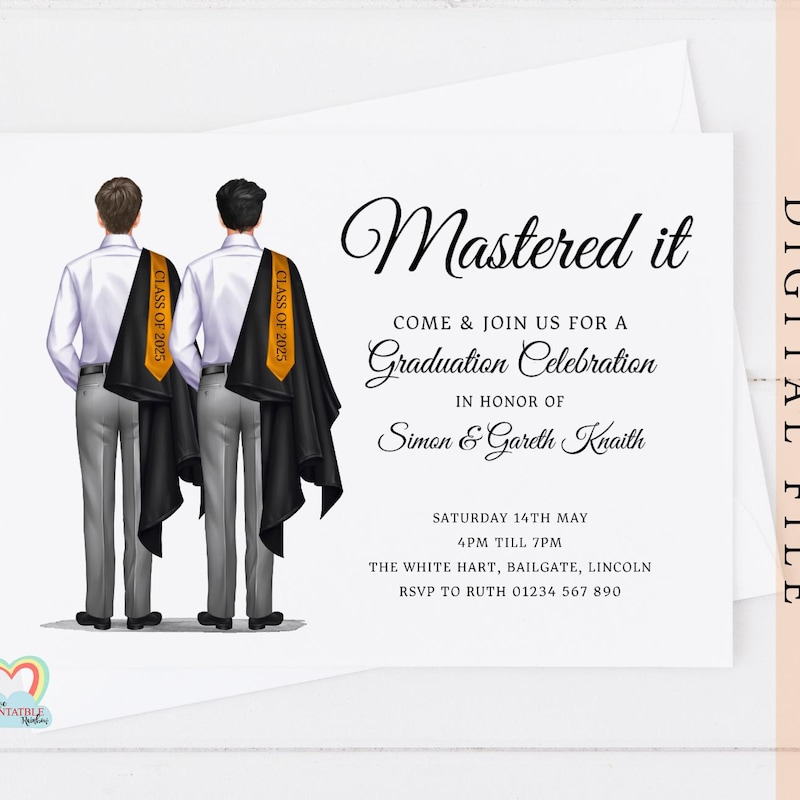 Twins Graduation - Etsy