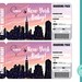 New York Boarding Pass Template Trip to New York Airplane Ticket ...