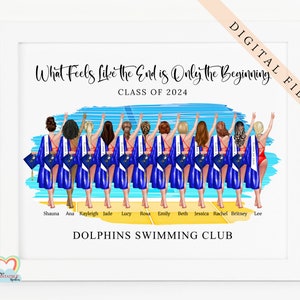 Swimming Graduation Print Digital Swimming Gifts Printable Motivational ...