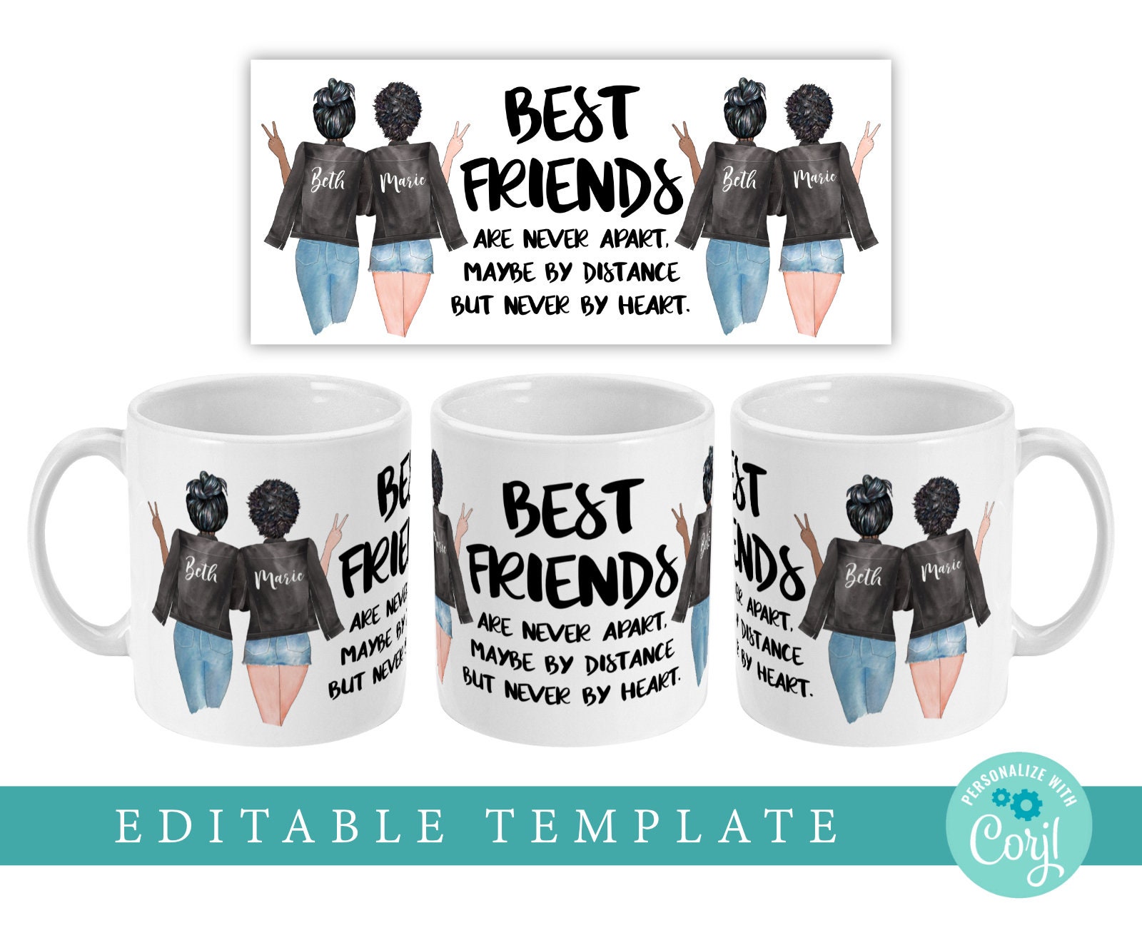 Sculpting & Forming Ceramics & Pottery best friends mug sublimation ...