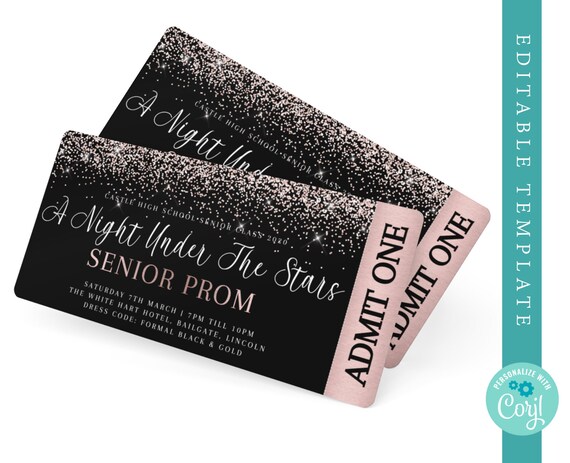 Prom Ticket Designs