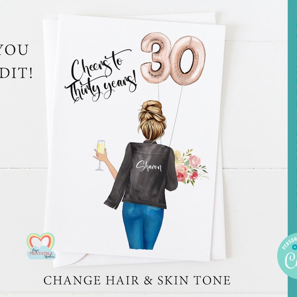30th Birthday Card - Etsy
