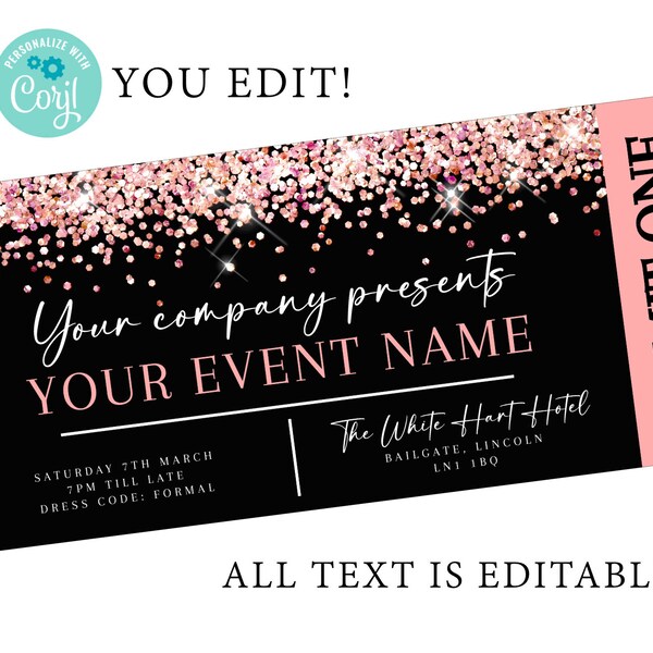 Prom Ticket - Etsy