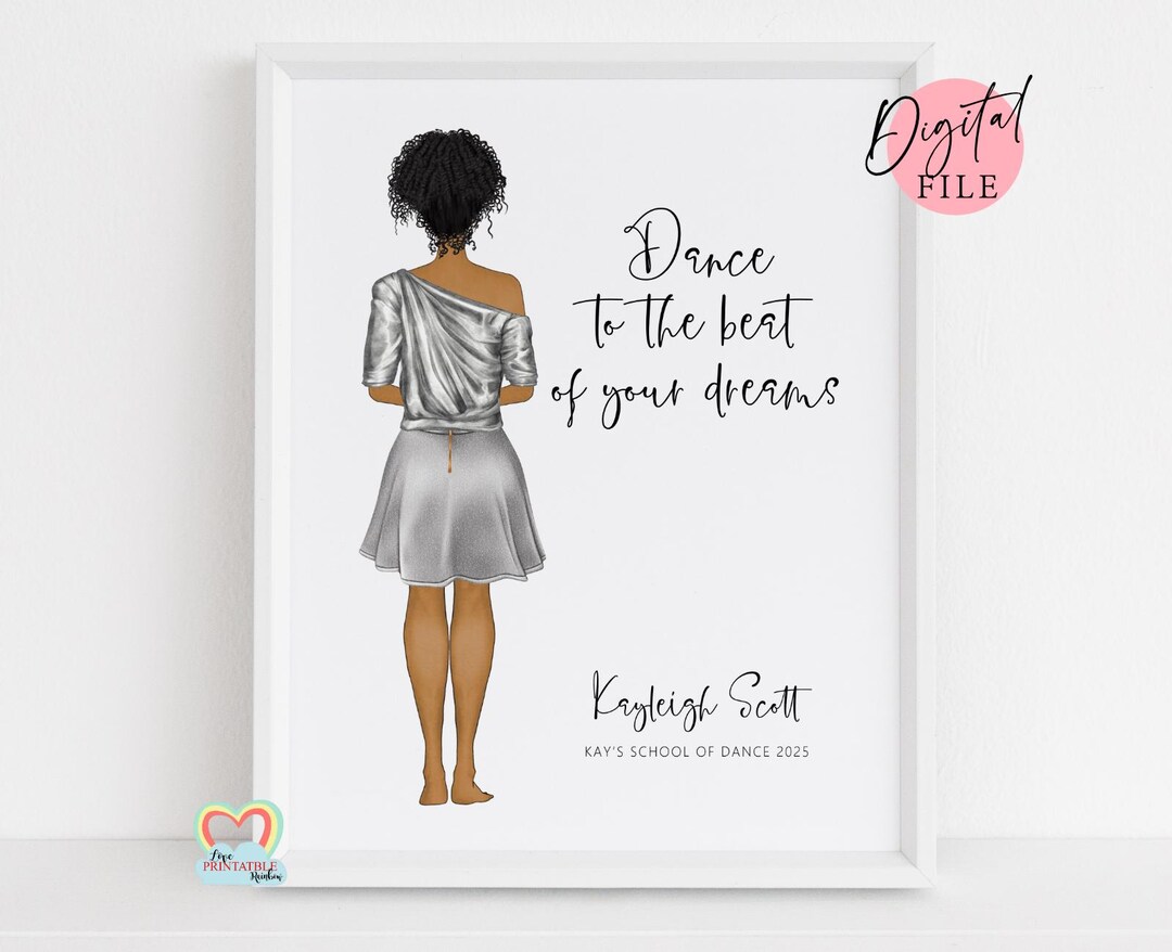Dance Recital Gift Printable | Personalised Ballet Print | Dance ...