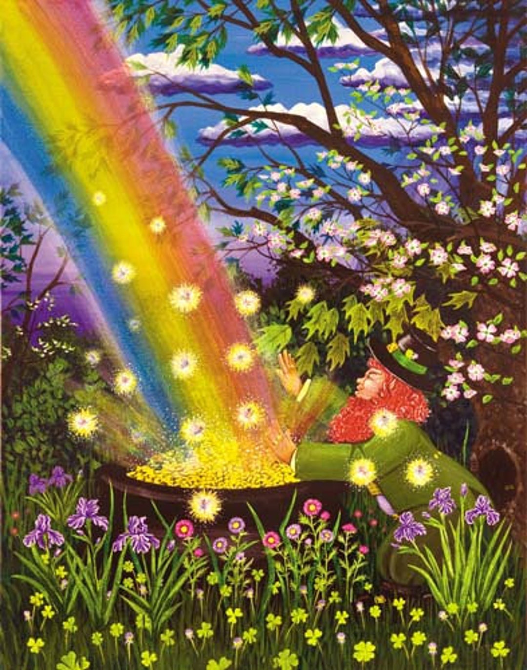 Leprechaun - Shoo Fairies, Leprechaun & Fairies Painting, Leprechaun ...