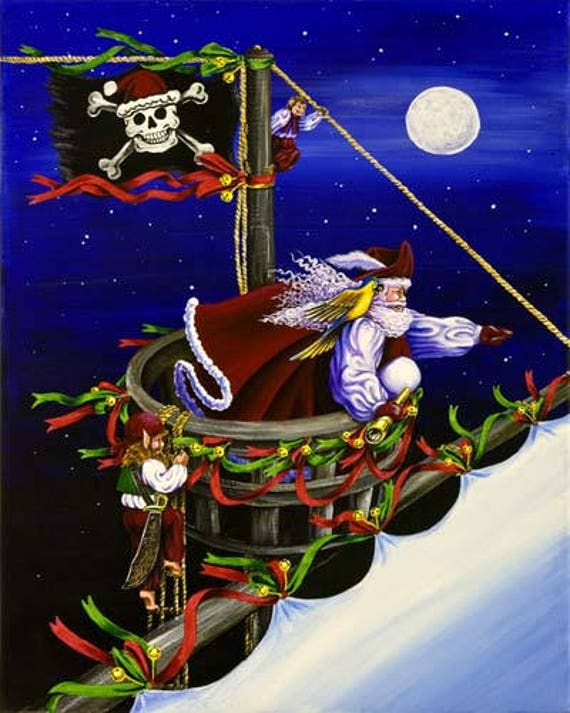 Pirate Christmas Illustrations