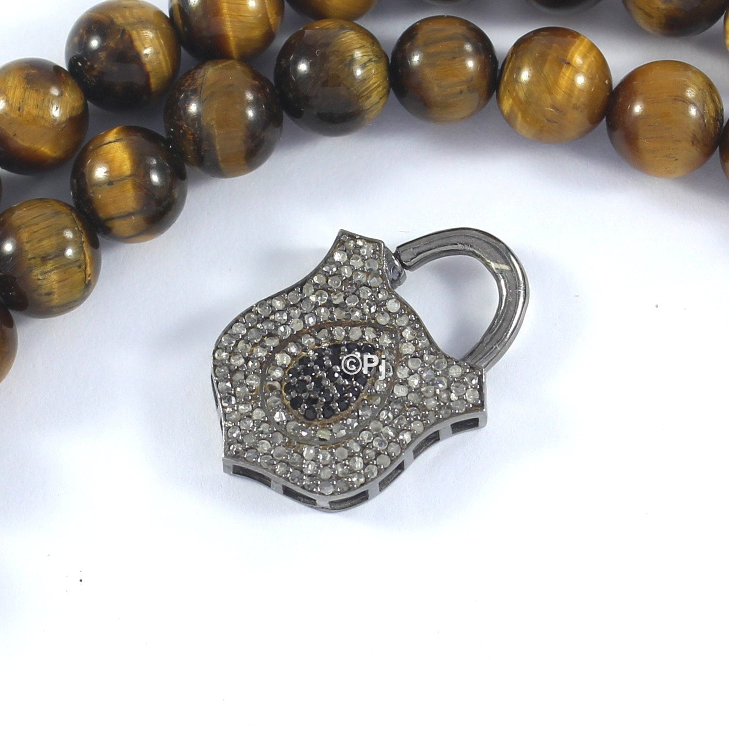 Pave Diamond Lock Lobster Clasp Pave Diamond Lock Finding | Etsy