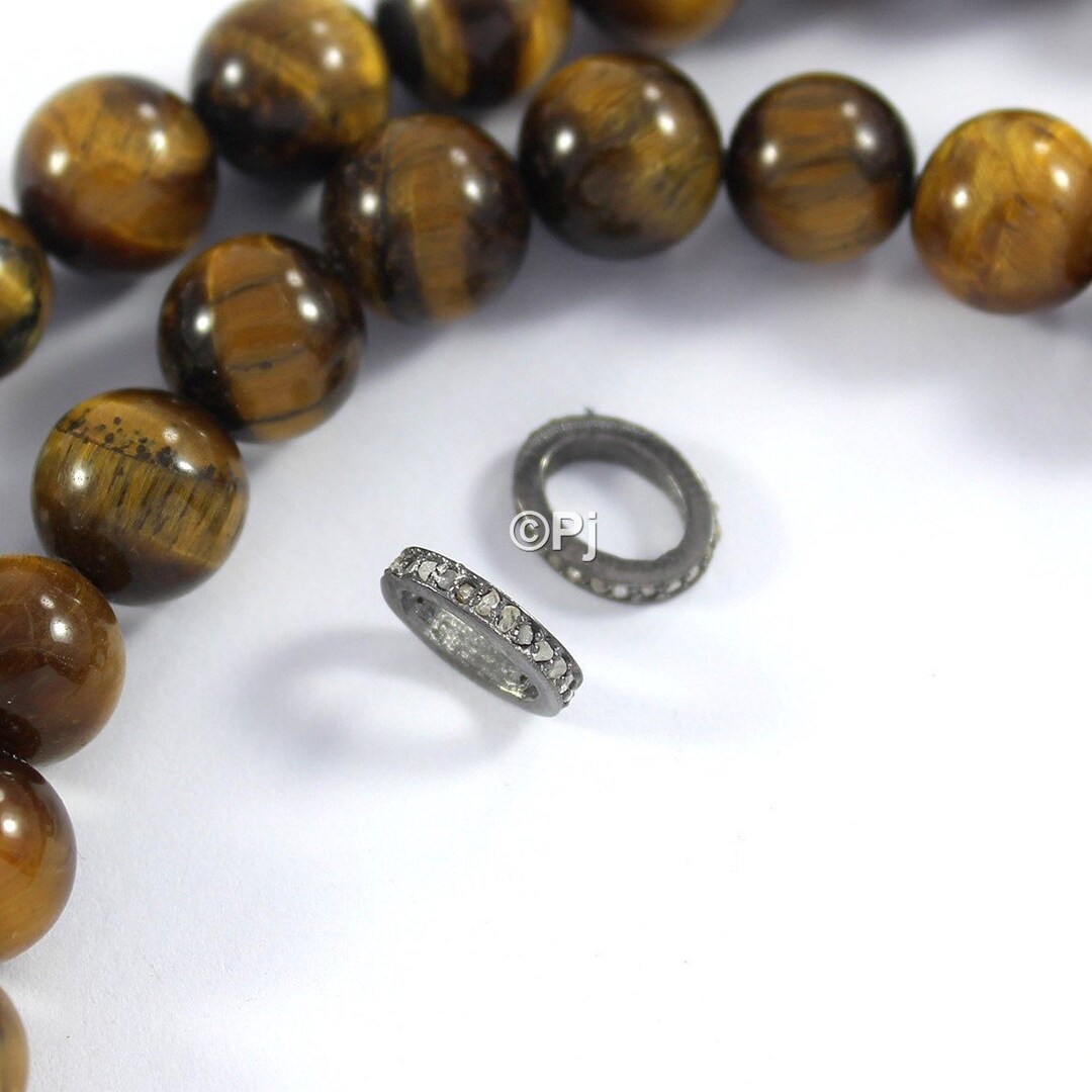 Pave Diamond Lobster Clasp Ring Diamond Clasp Connectors - Etsy