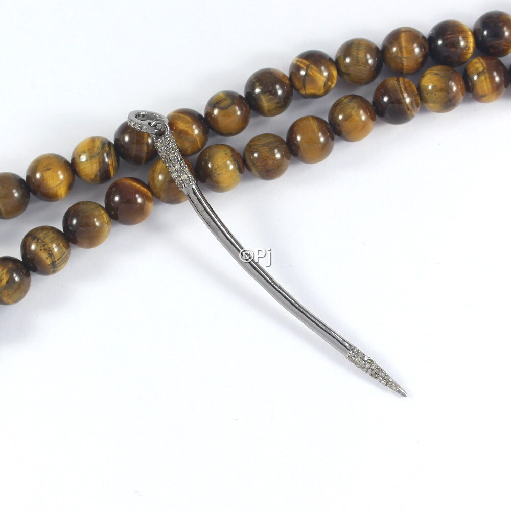 Pave Sword Diamond Pendant Sword Design Pendant Necklace | Etsy